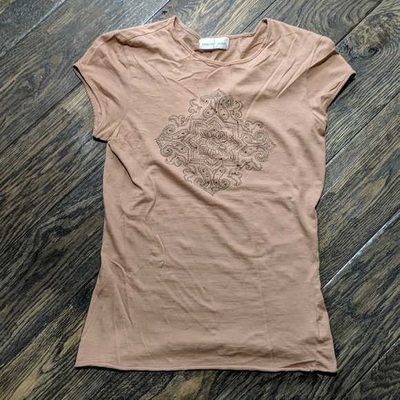 Rebecca Beeson | Tops | Rebecca Beeson Embroidered Tshirt | Poshmark